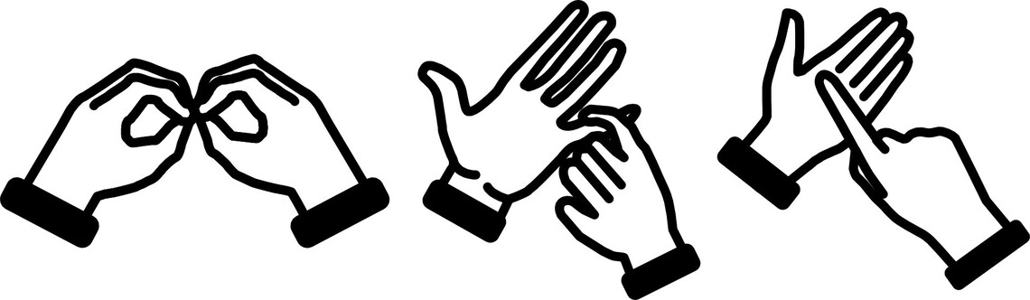 BSL Alphabet SVG, British Sign Language Alphabet Svg, BSL Cut File, Png ...