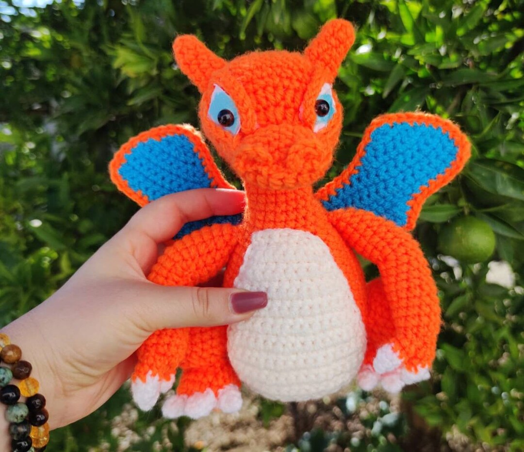Pokemon Charizard Crochet Handmade Pokemon Crochet Charizard - Etsy