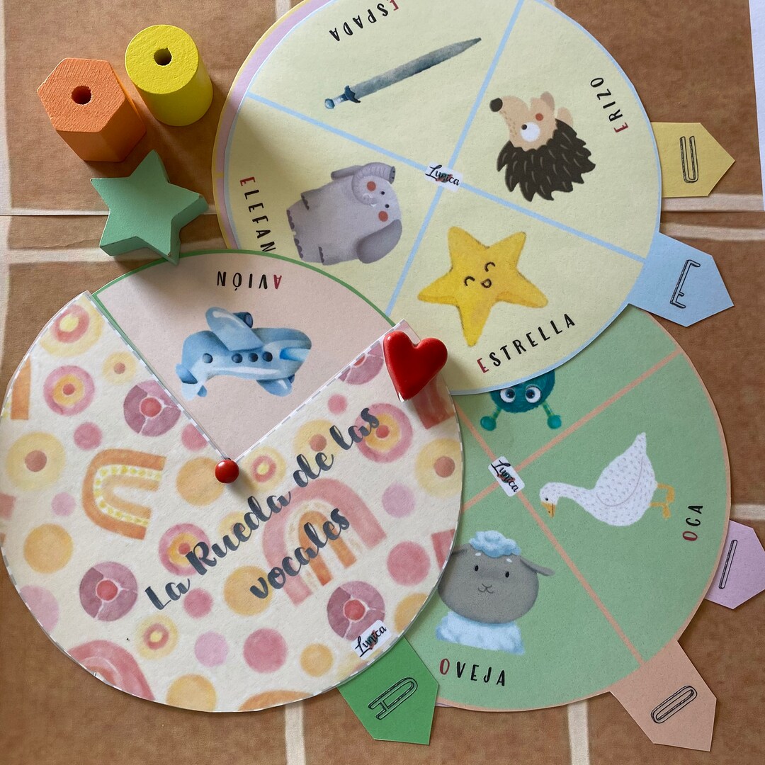 Vowel Learning Wheels - Etsy