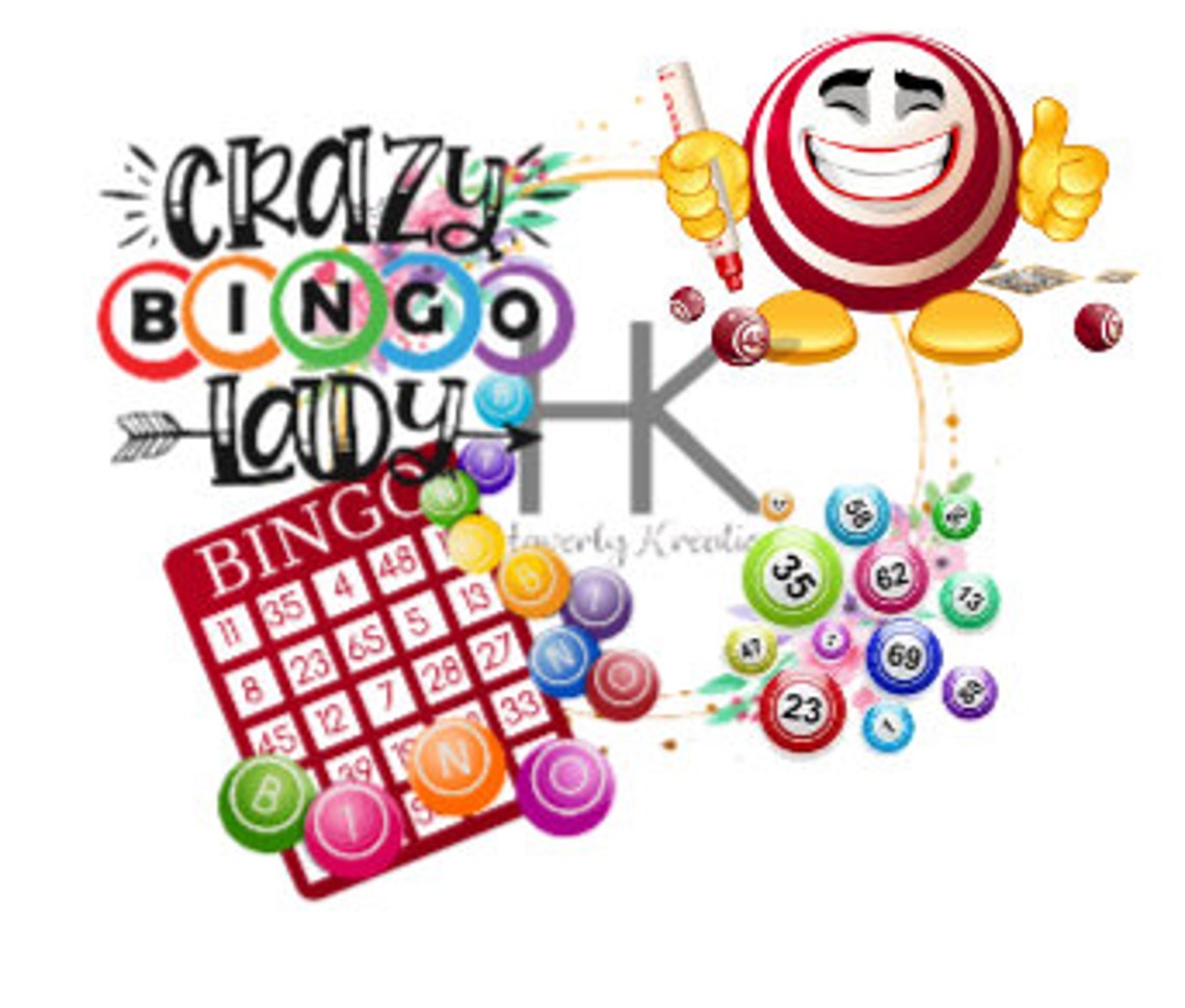 Crazy Bingo Lady PNG Bingo Card Bingo Guy BINGO PNG | Etsy Canada