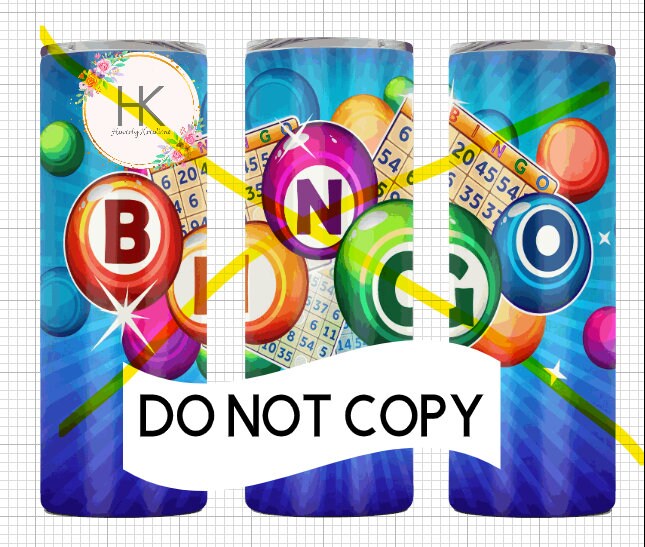 Bingo Tumbler With 3D Bingo Lid - Etsy