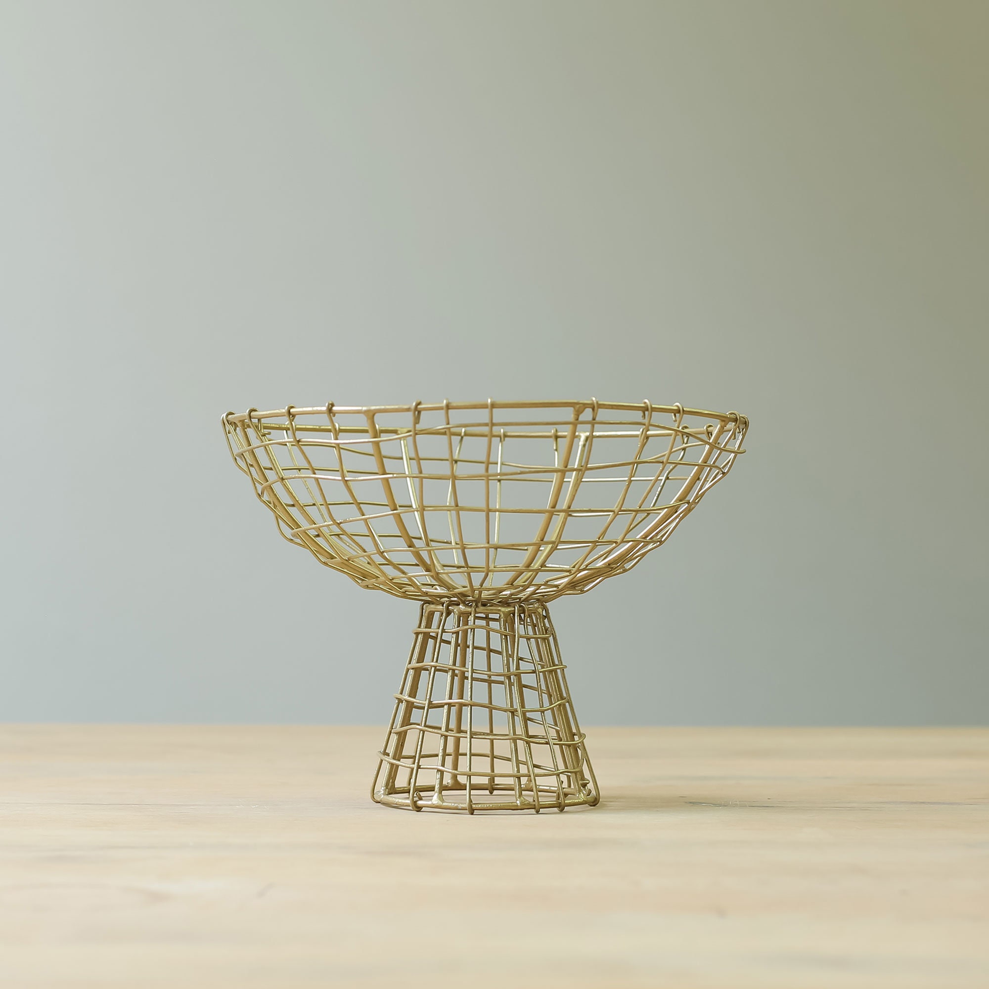 Gold Wire Fruit Bowl | Table Centrepiece Kitchen Egg Basket | Boho ...