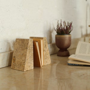 Natural Stone Marble Wedge Bookends Book Holder Book Shelf - Etsy
