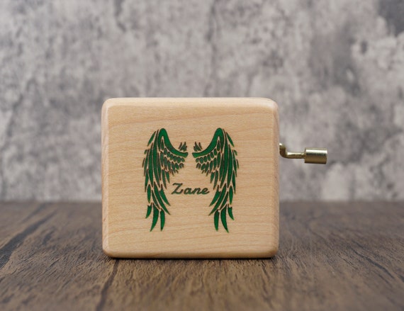 Personalized Music Box With Engraving and Inlay Grow in the | Etsy