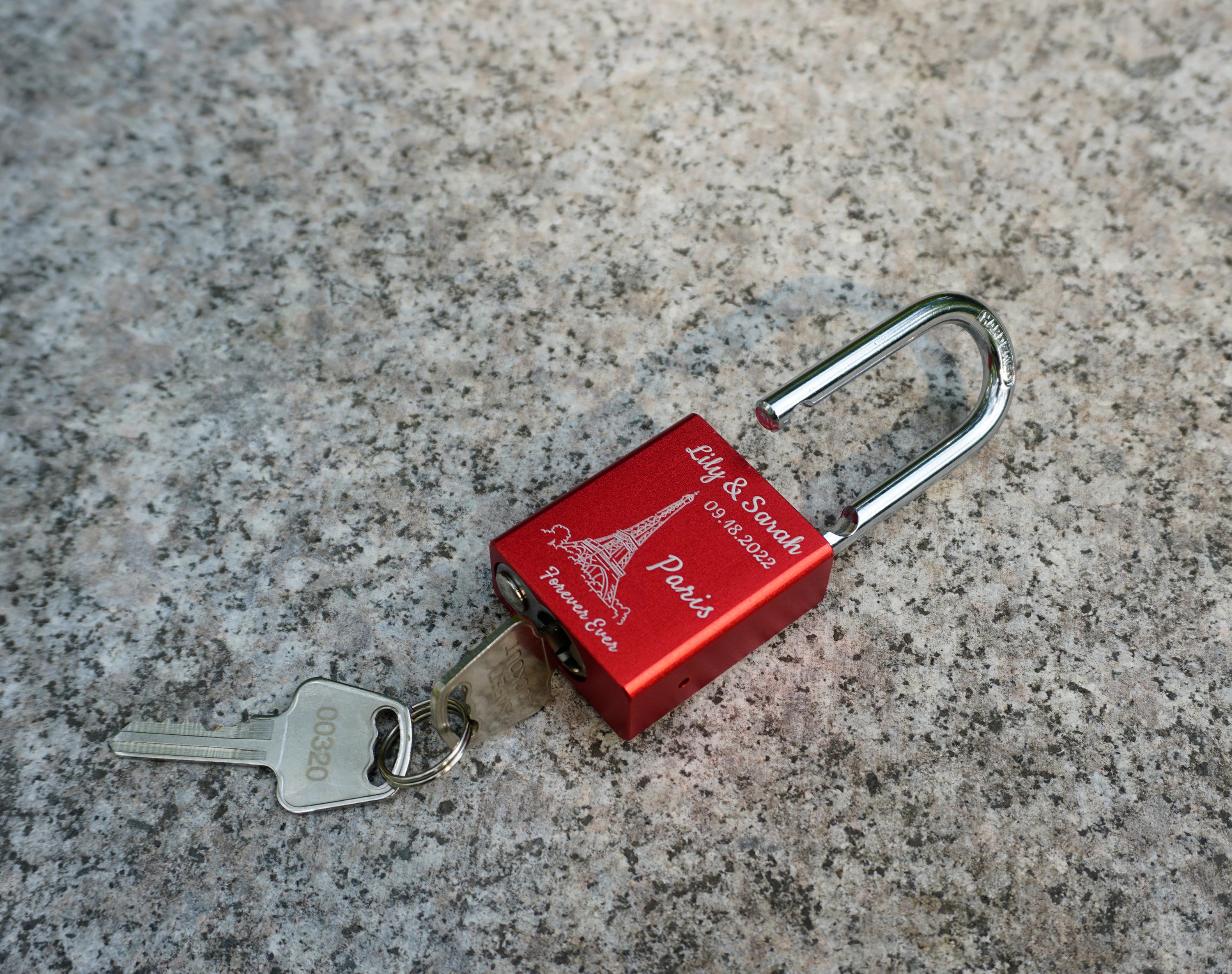 Personalized Engraved Square Love Lock With Key for Couple - Etsy