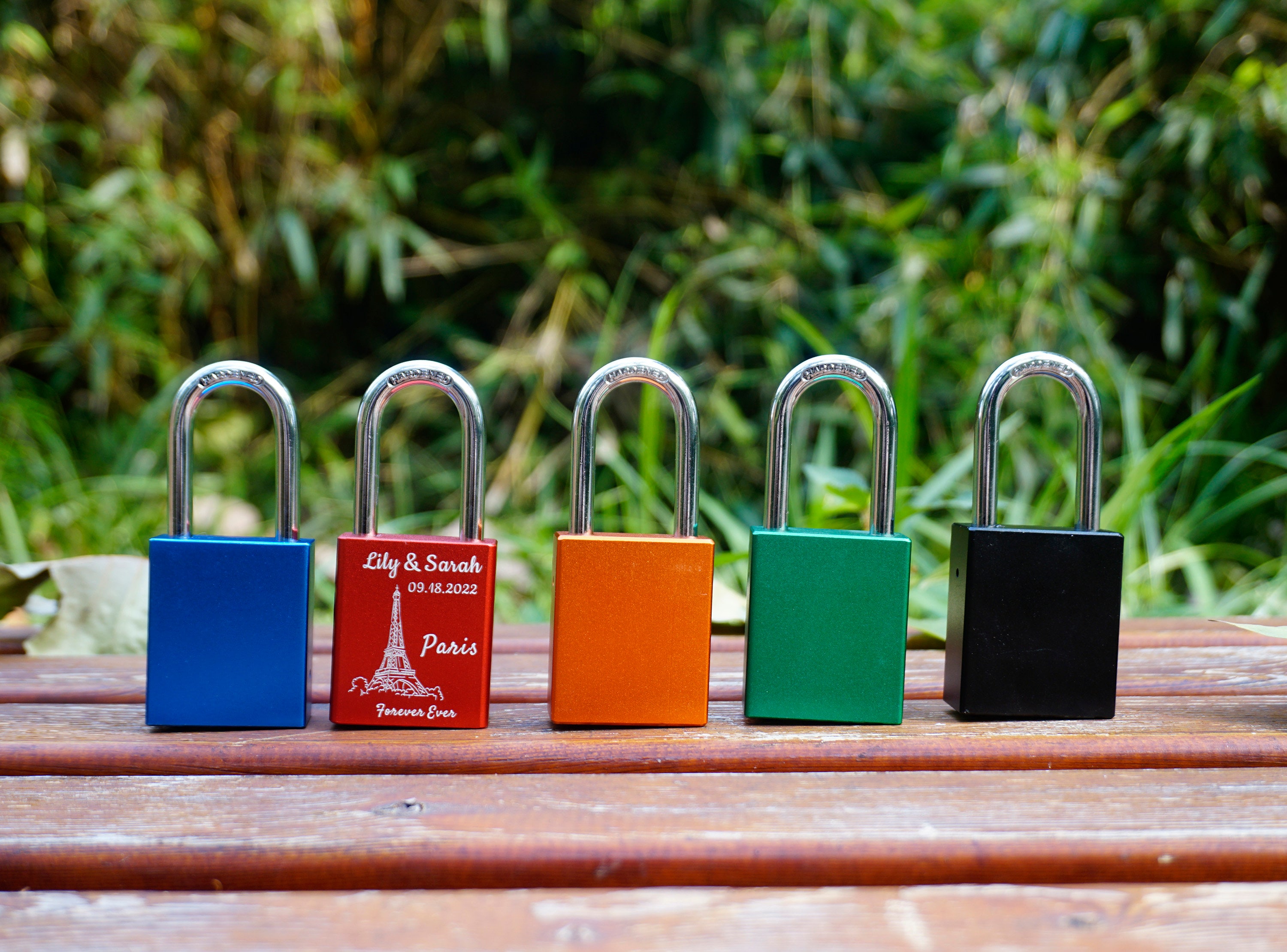 Personalized Engraved Square Love Lock With Key for Couple, Pets ...