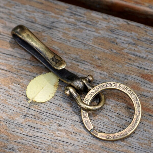 Brass Keychain - Etsy