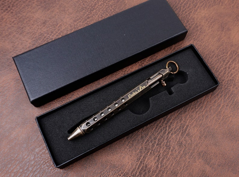 Personalized Men Bolt-action Pen With Engraved Custom EDC Pen - Etsy