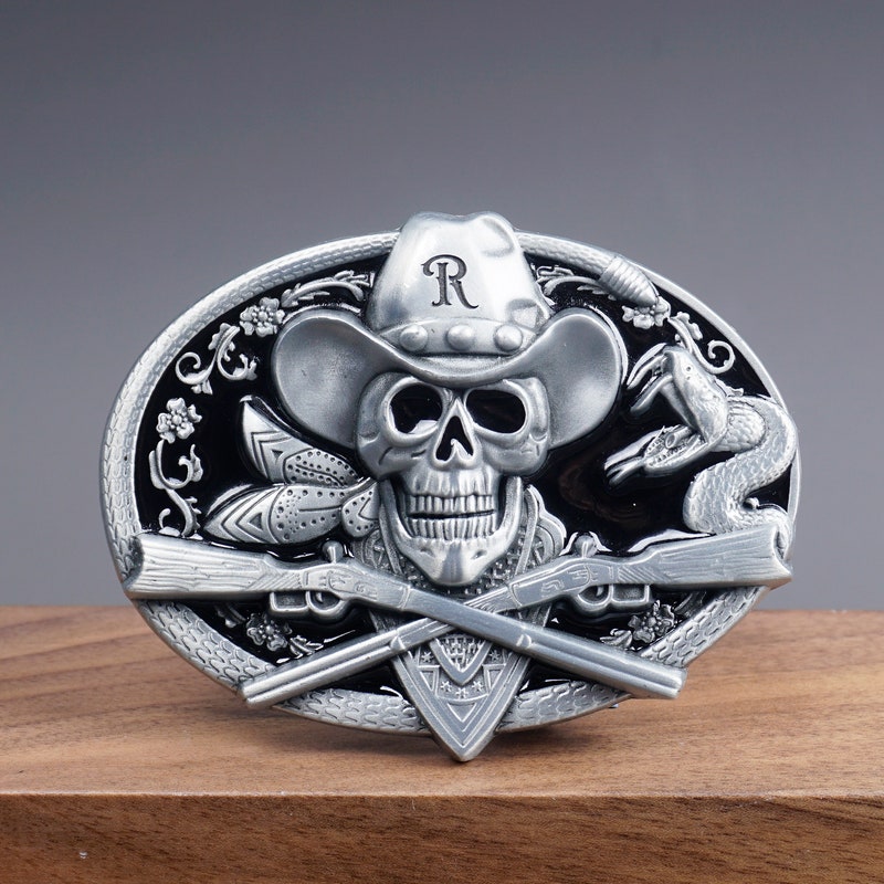 Skull Belt Buckle - Etsy