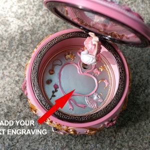 Personalized Ballerina Girl Rotate Music Box for Christmas Gift - Etsy