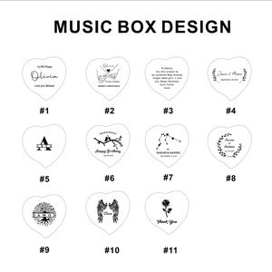 Personalized Heart Wooden Music Box With Engraving and Inlay for ...