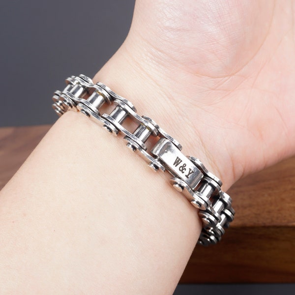 Bicycle Chain Bracelet - Etsy