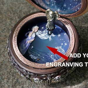 Personalized Constellations Rotate Music Box With Engraved for Girls ...