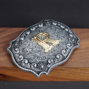 Monogram Letter BELT BUCKLE for Man Woman, Custom Monogram Belt Buckle ...