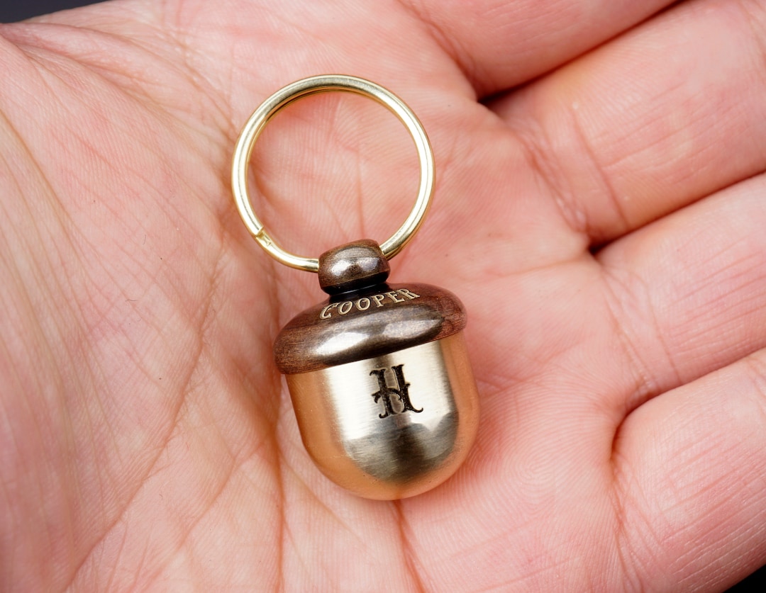 Personalized Chestnut CREMATION URN KEYCHAIN Ashes Jewelry, Waterproof ...