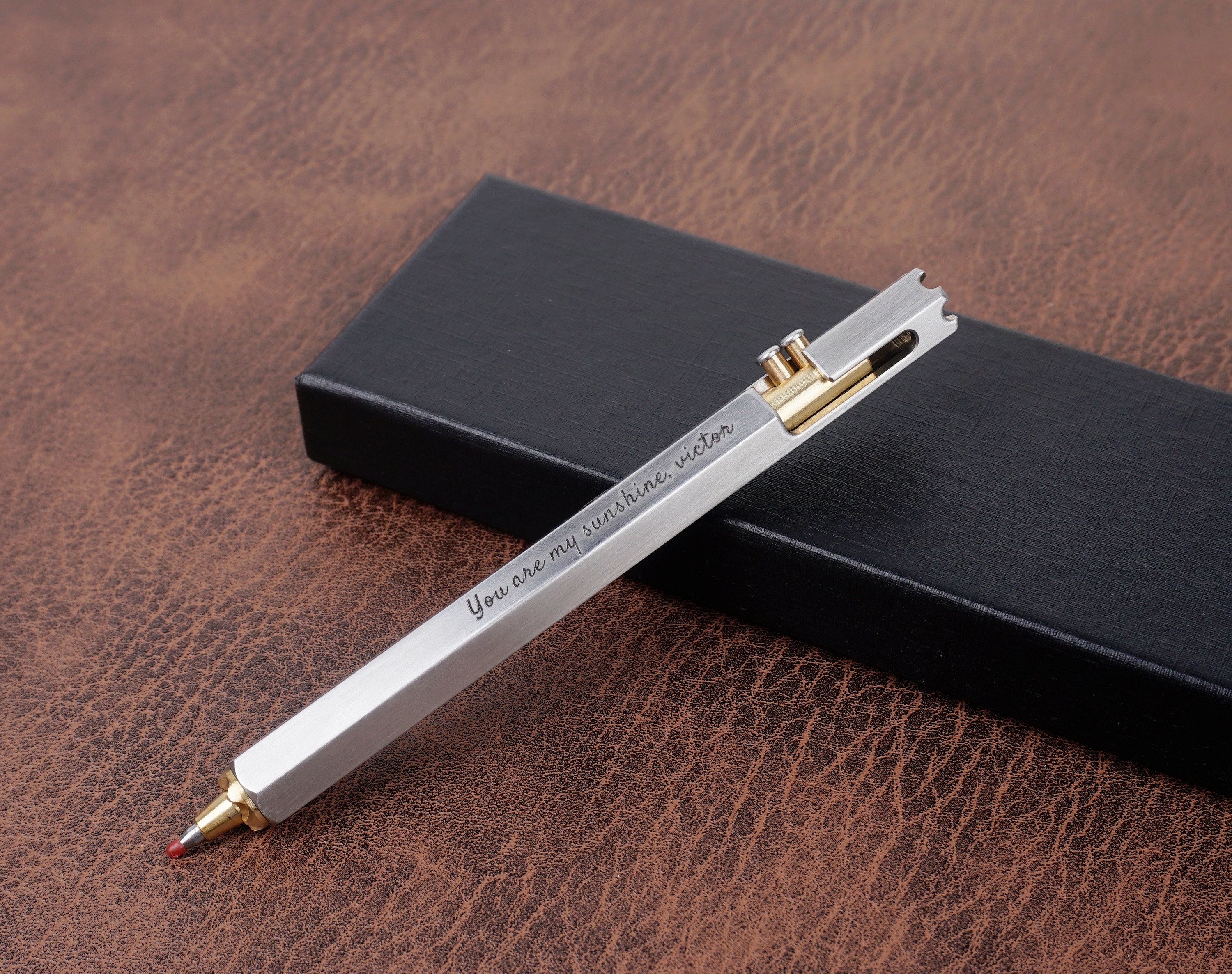 Personalized Men Bolt-action Pen With Engraved Custom EDC Pen - Etsy