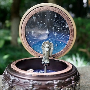 Personalized Constellations Rotate Music Box With Engraved for Girls ...