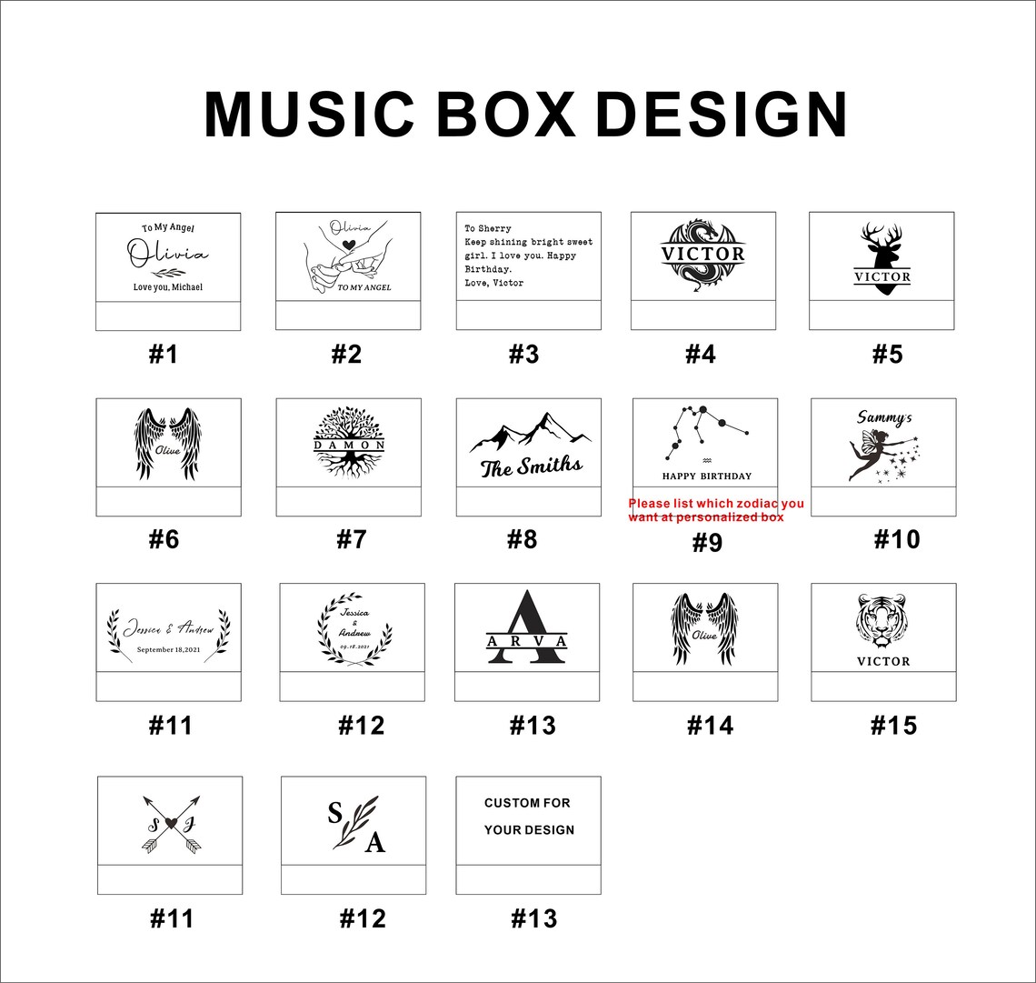 Personalized Music Box With Engraving and Inlay Grow in the - Etsy