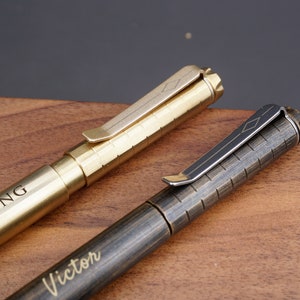 Personalized EDC Men Ballpoint Tactical Pen Magnetic Retractable With ...