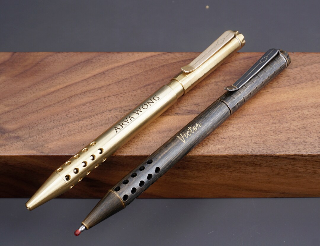 Personalized EDC Men Ballpoint Tactical Pen Magnetic Retractable With ...