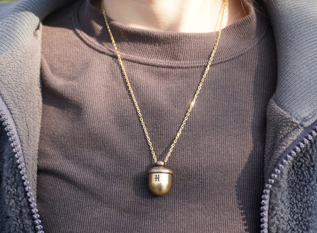 Personalized Chestnut CREMATION URN NECKLACE Ashes Jewelry, Waterproof ...