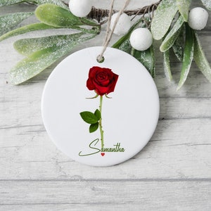 Rose Ornaments Etsy UK