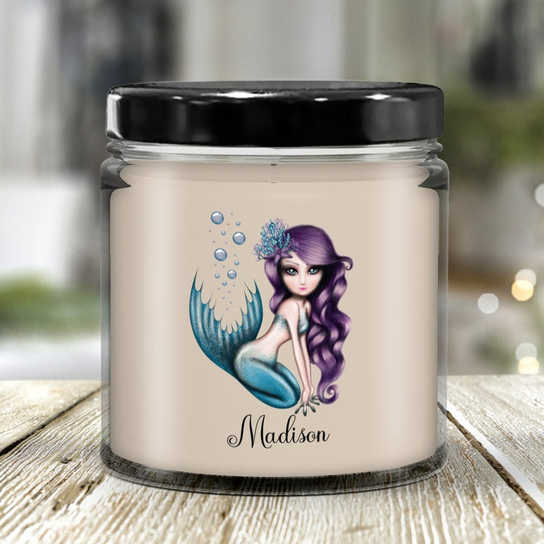 Mythical Mermaid Candle Mermaid Vanilla Soy Candle - Etsy