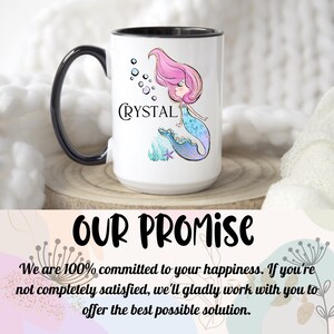 Mermaid Mug, Mermaid Coffee Cup, Personalized Mermaid Gift for Women ...