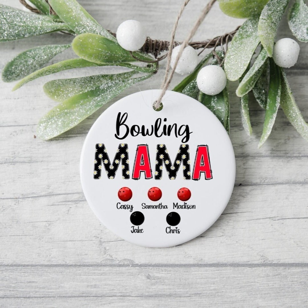Bowling Mama Ornament, Bowler Decor Bowling Gift for Bowlers, Bowling ...