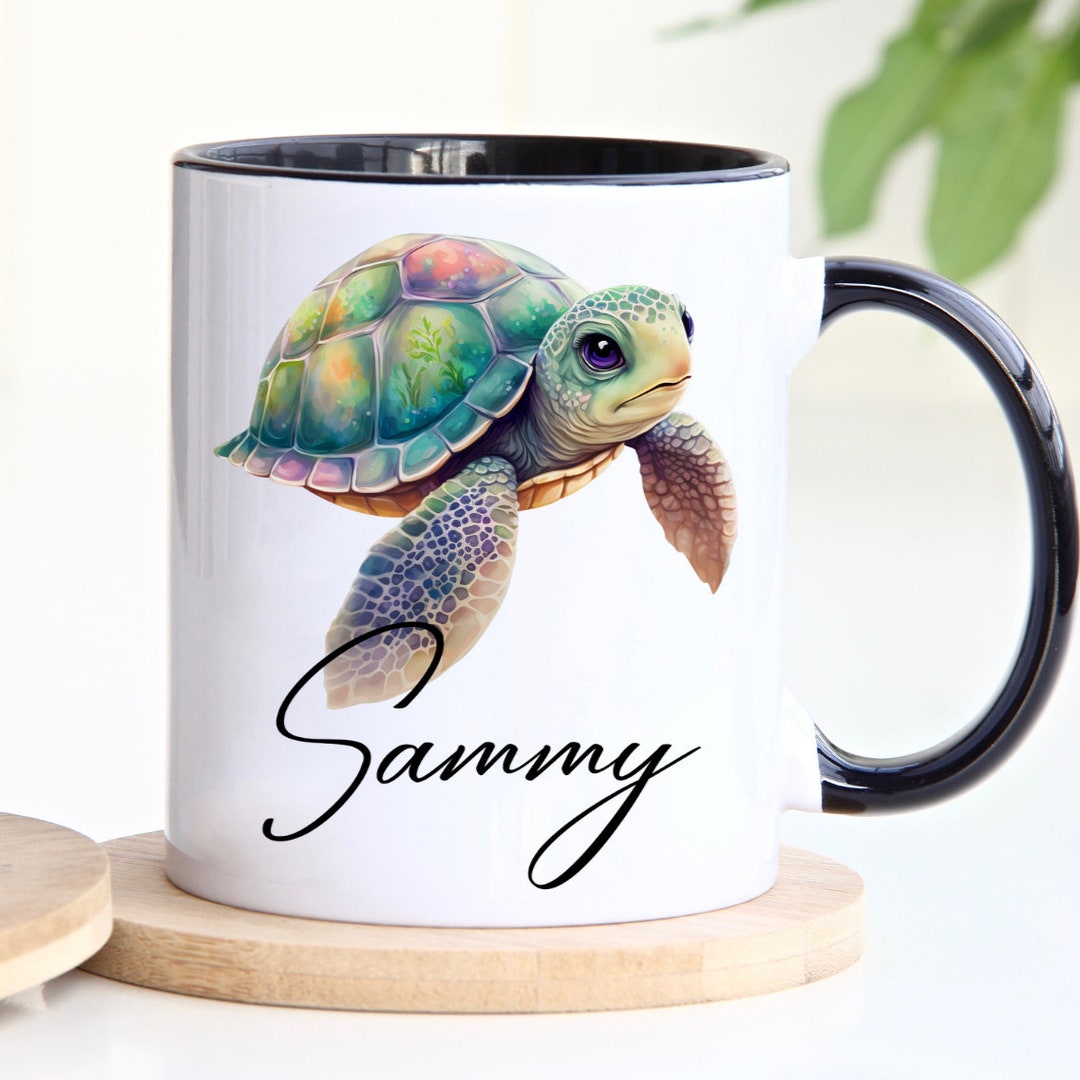 Sea Turtle Mug Sea Turtle Coffee Cup Personalized Turtle Mug - Etsy