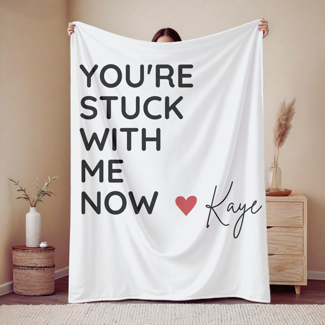 Couples Blanket, Newlywed Gift, Love Note Blanket, Boyfriend Blanket ...