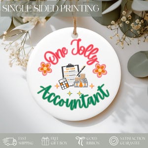 Accountant Christmas Ornament, Holly Jolly Accountant, Gift for ...