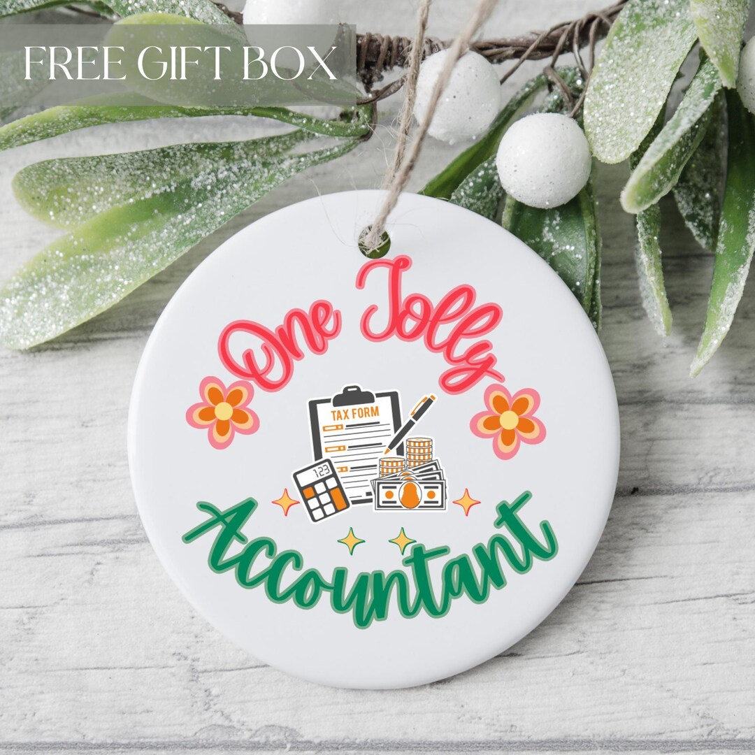 Accountant Christmas Ornament, Holly Jolly Accountant, Gift for ...