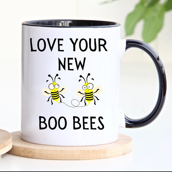 Boobs Mug Love Your Boo Bees Breast Surgery Gift for Women - Etsy