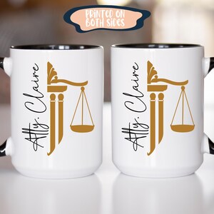 Lawyer Gift, Personalized Lawyer Coffee Mug With Name, Custom Attorney ...
