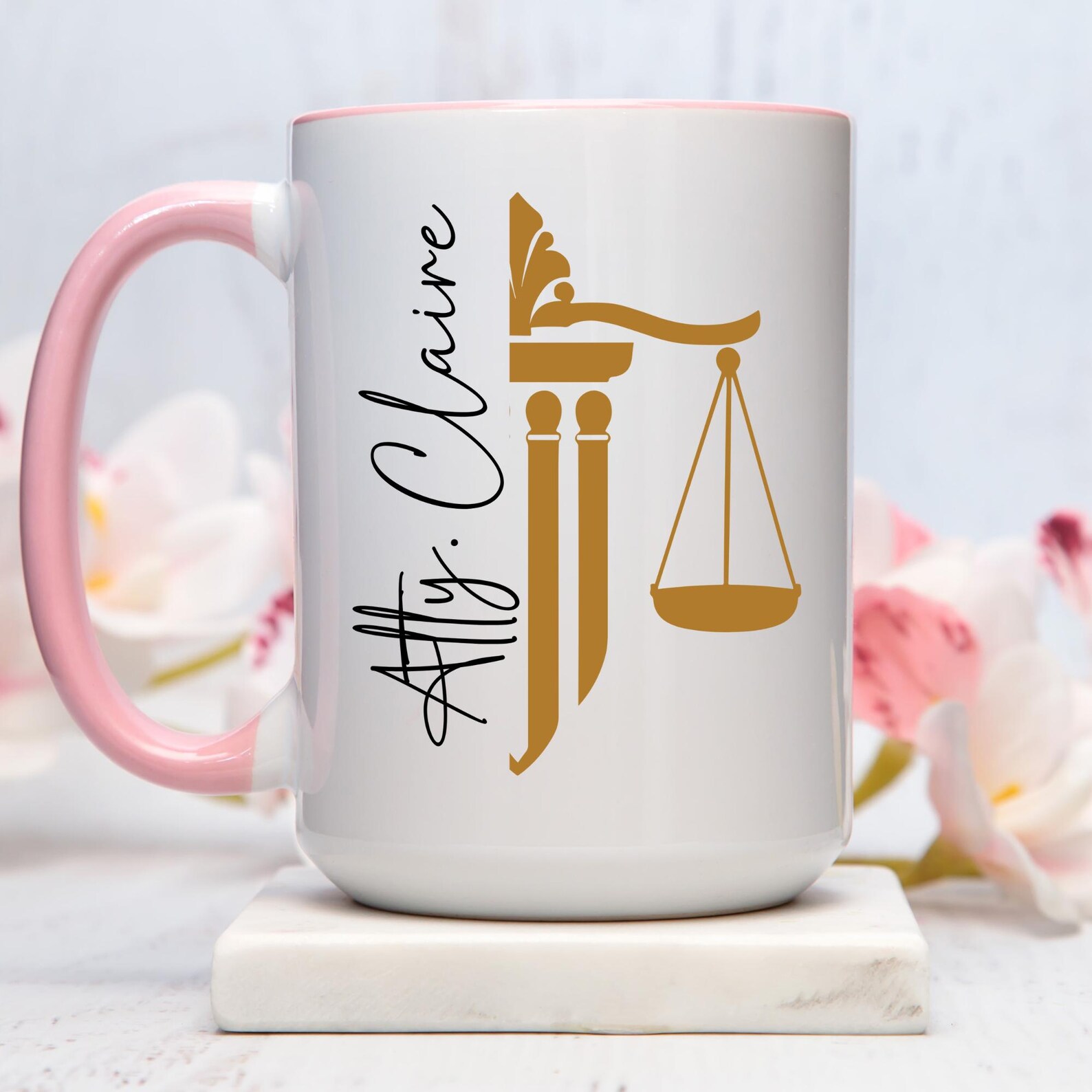Lawyer Gift, Personalized Lawyer Coffee Mug With Name, Custom Attorney ...