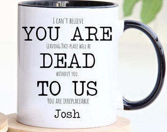 Coworker Leaving Mug Custom Farewell Mug Coworker Goodbye - Etsy