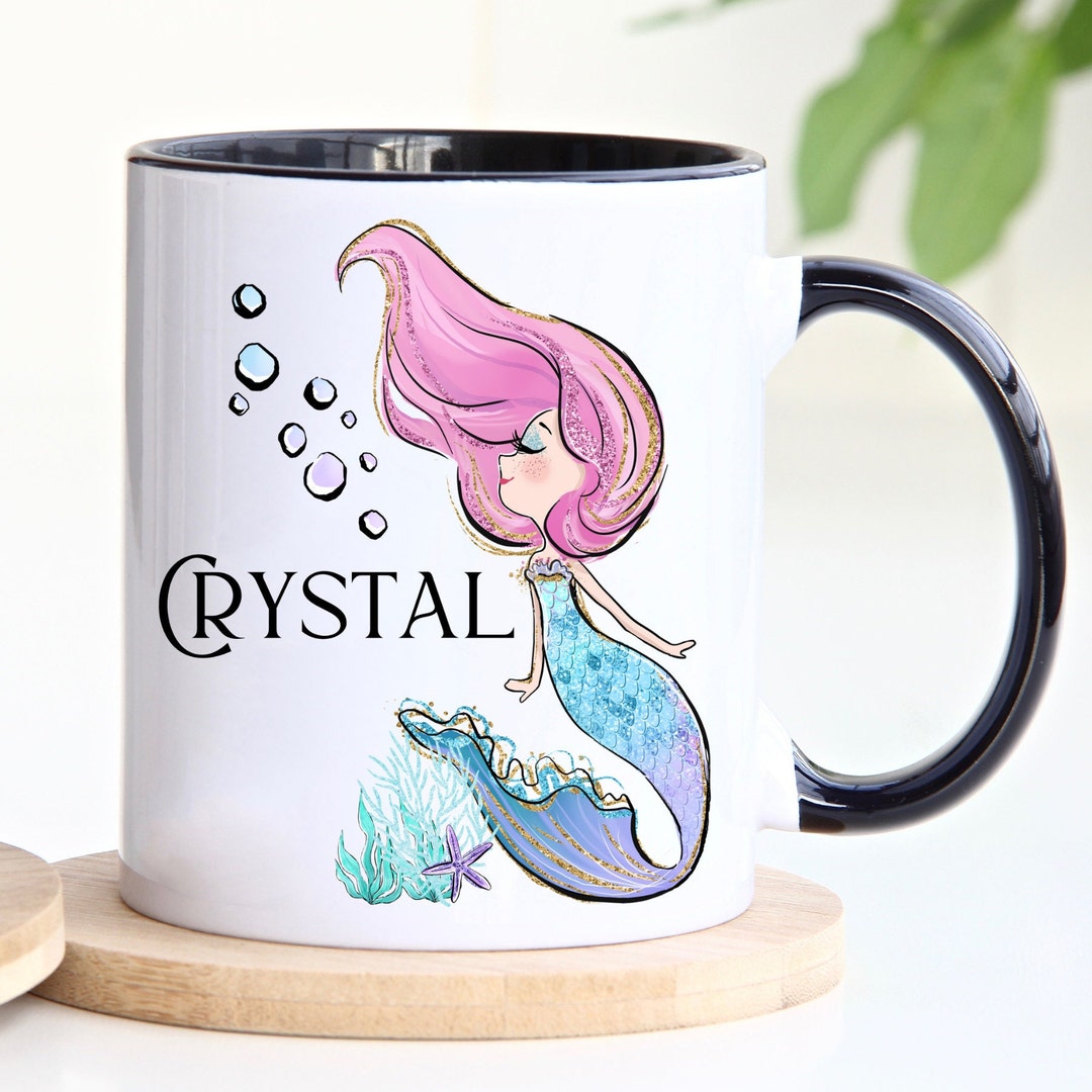 Mermaid Mug Mermaid Coffee Cup Personalized Mermaid Gift for - Etsy