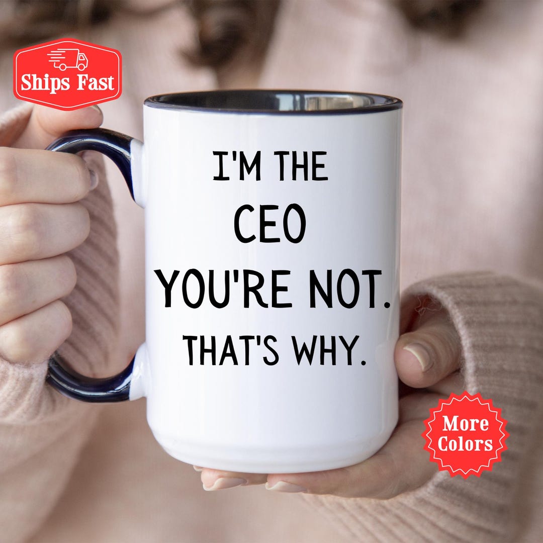 CEO Mug, CEO Coffee Mug, CEO Gift From Staff, Ceo Humor Gift, President ...
