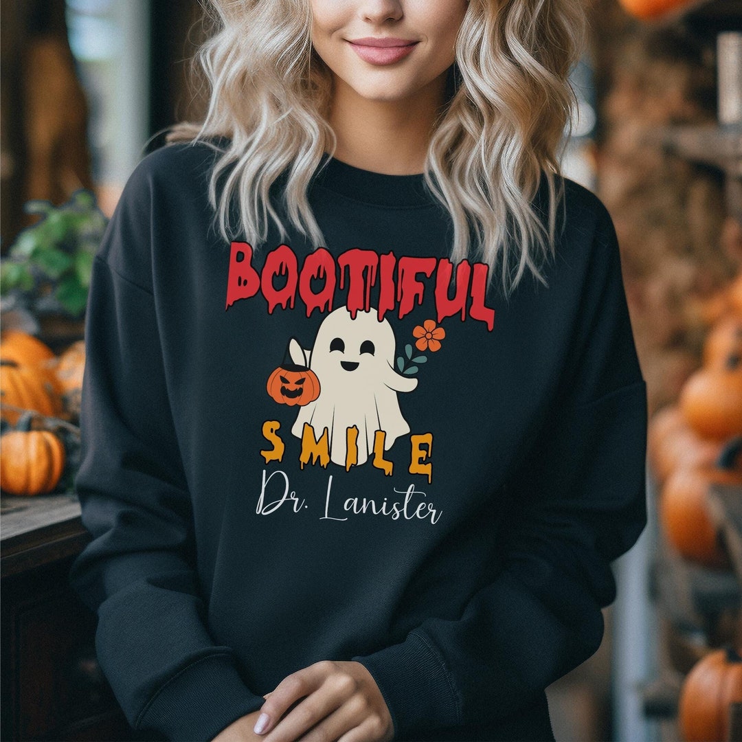 Dentist Halloween Gift, Personalized Dentist Sweatshirt With Name ...