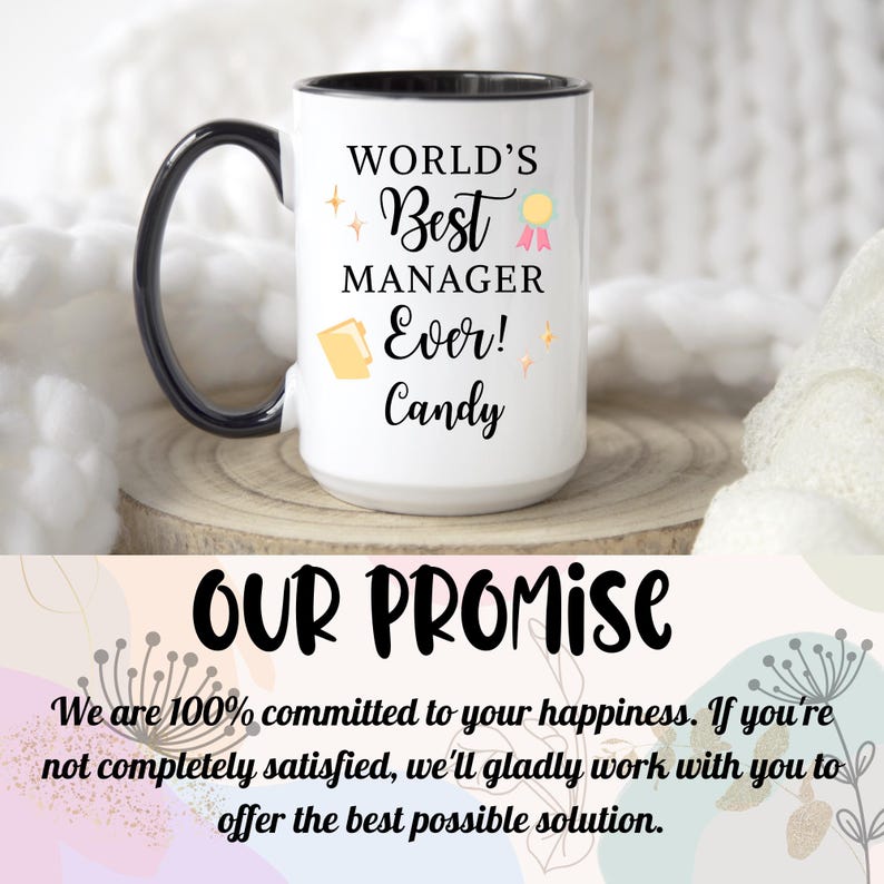 Custom Manager Mug With Name, Personalized Worlds Best Manager Mug for ...