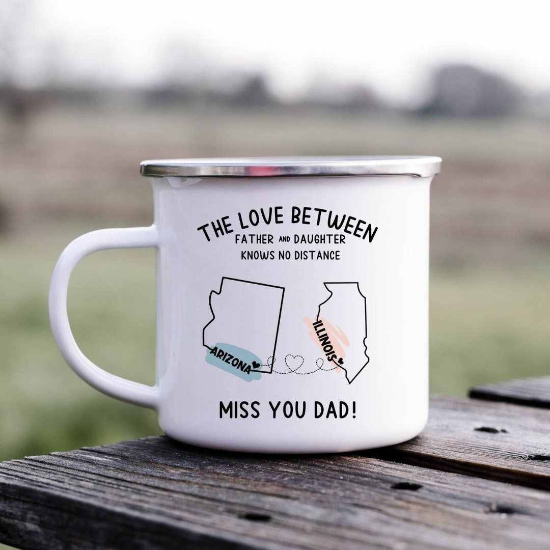 Custom Long Distance Dad Gift From Daughter, Fathers Day Gifts From ...