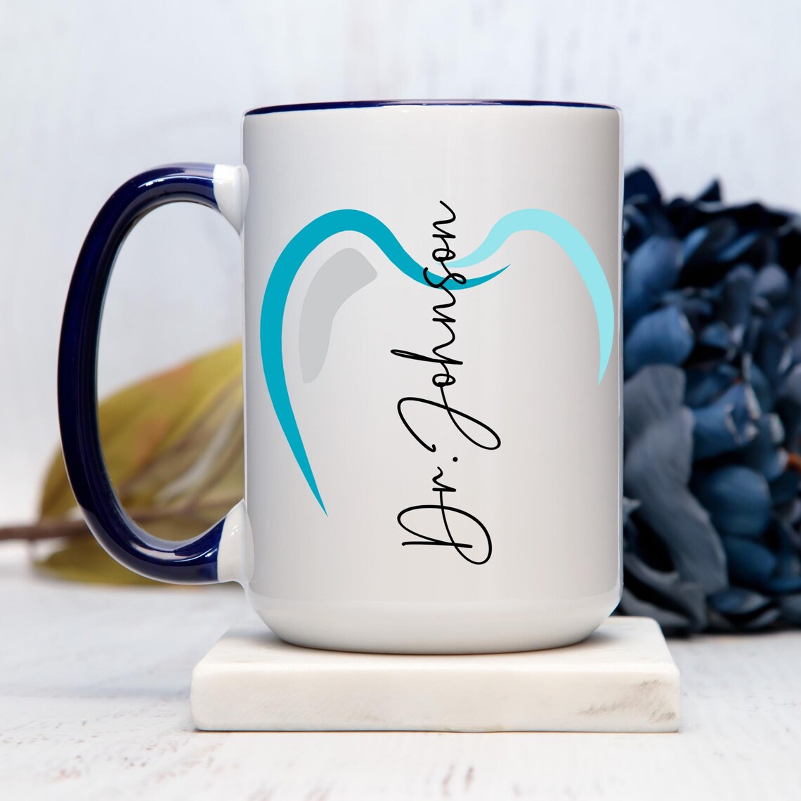 Dentist Mug With Name, Personalized Dentist Gift, Custom Tooth Mug With ...