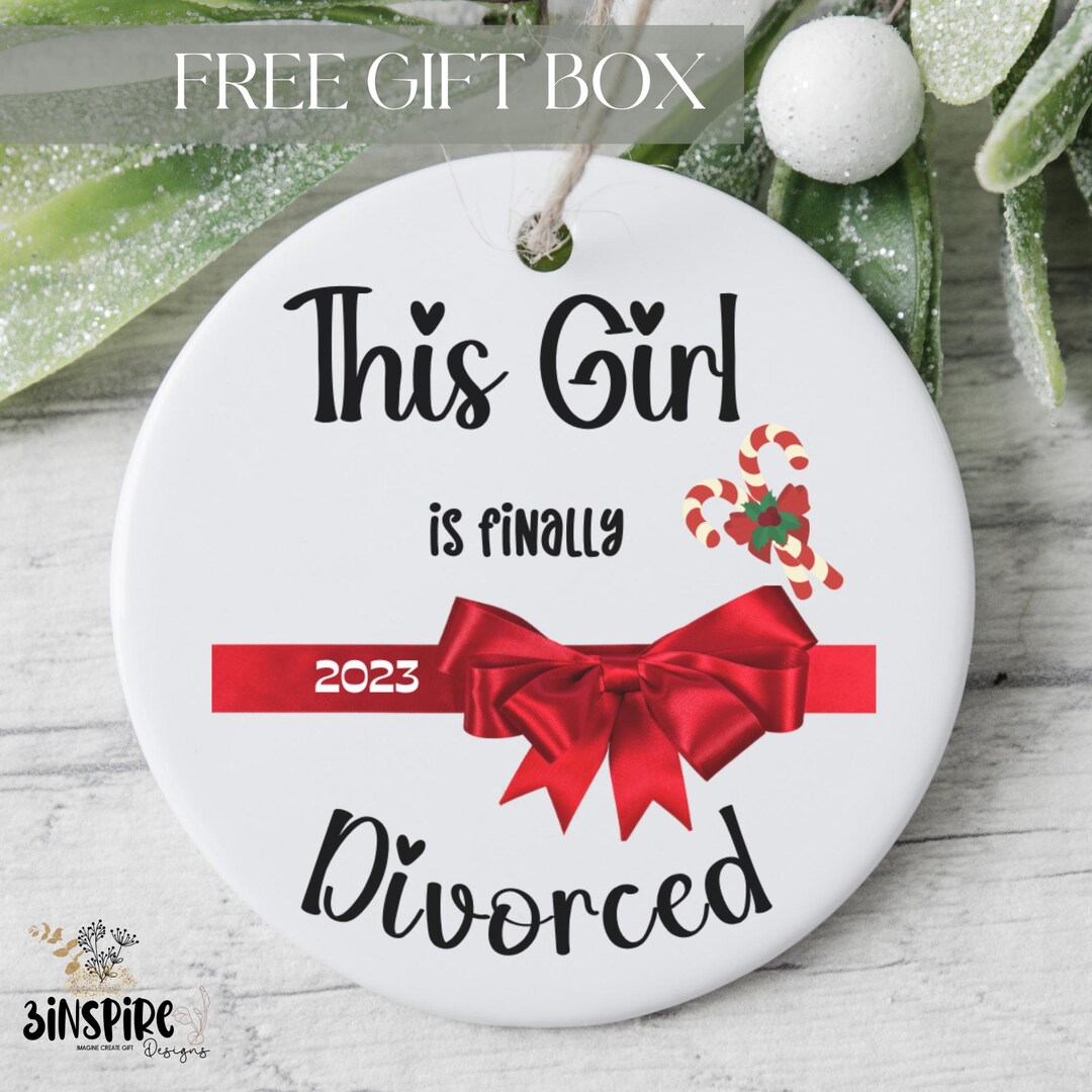Divorced Christmas Ornament, Finally Divorced Ornament for Her, Gift ...