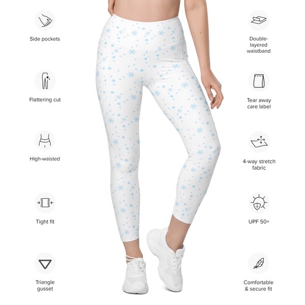 Snowflake Leggings - Etsy