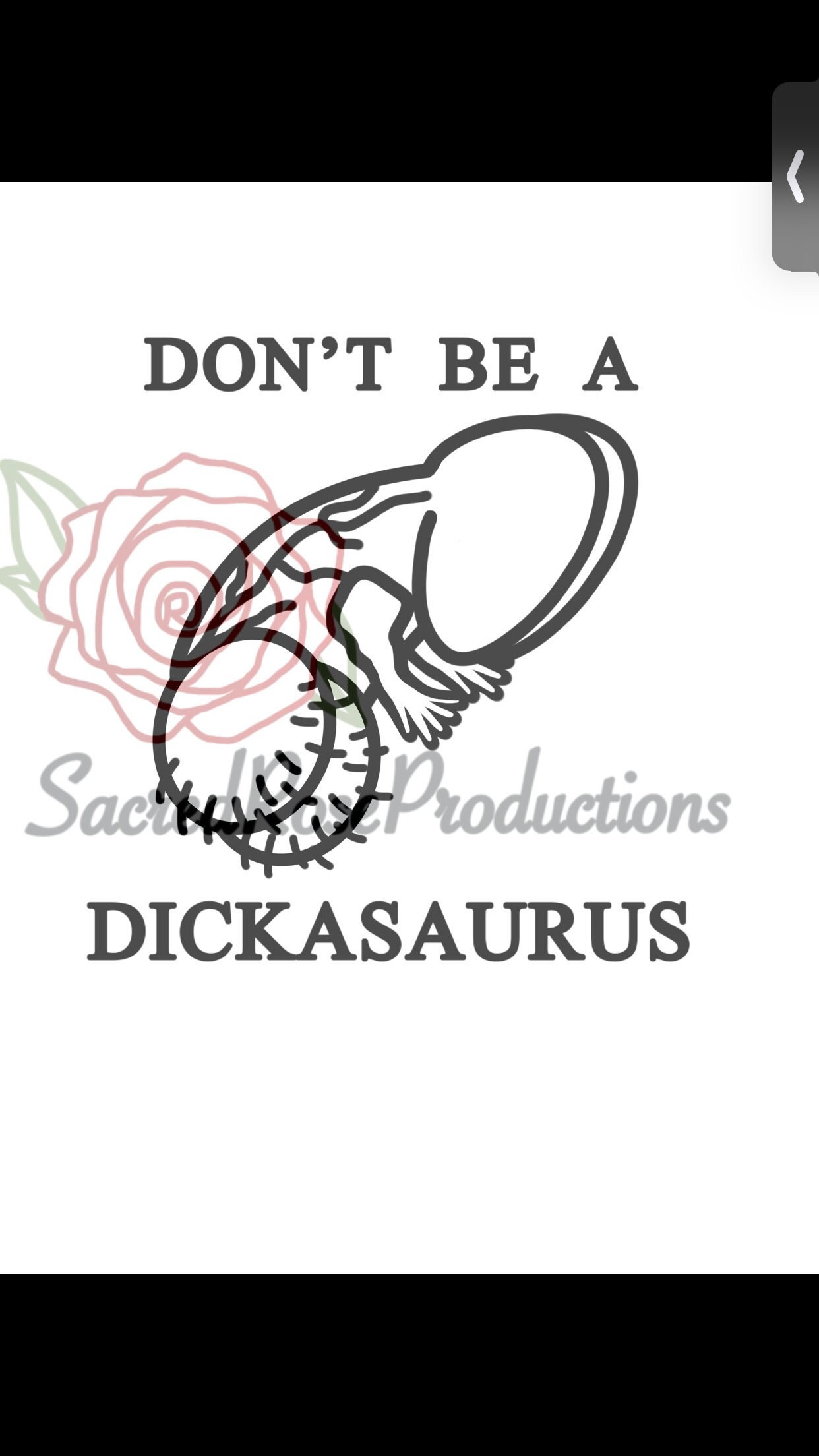 Dont Be a DICKASAURUS Digital Download - Etsy