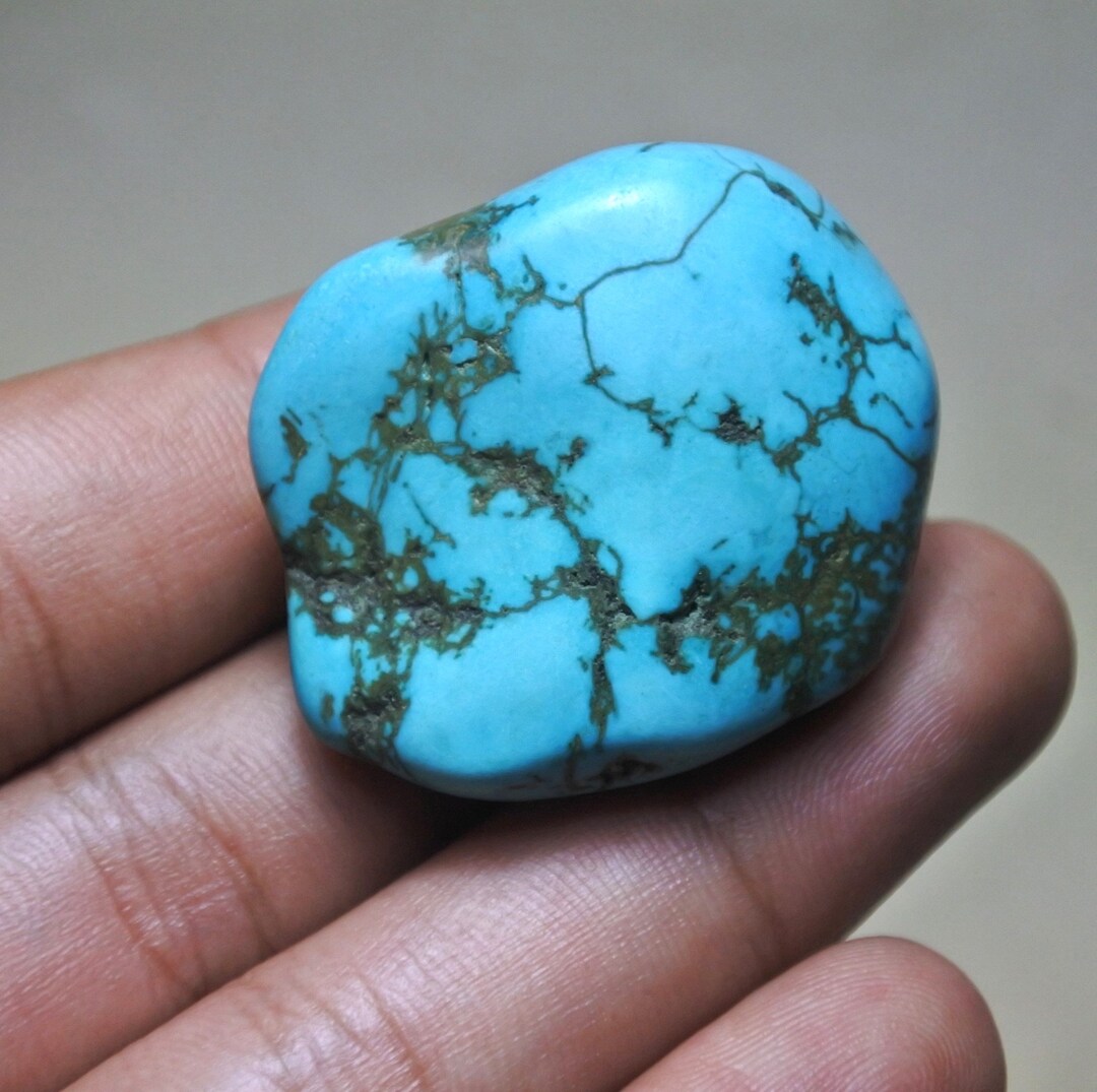 24.5g. Magnificent Turquoise - A Rare Gem for Your Jewelry - Etsy