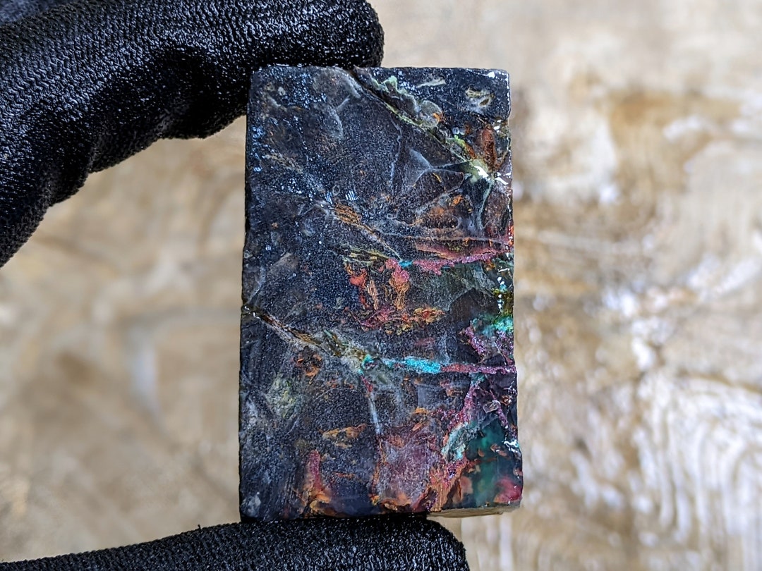 Specimens - Slabs - Very Beautiful Gem Silica Blend With Chrysocolla ...