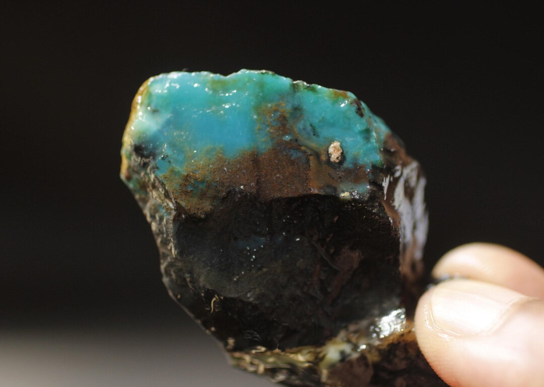 28.g | Rare Blue Opal Raw Stone - High-quality Gemstone Material for ...