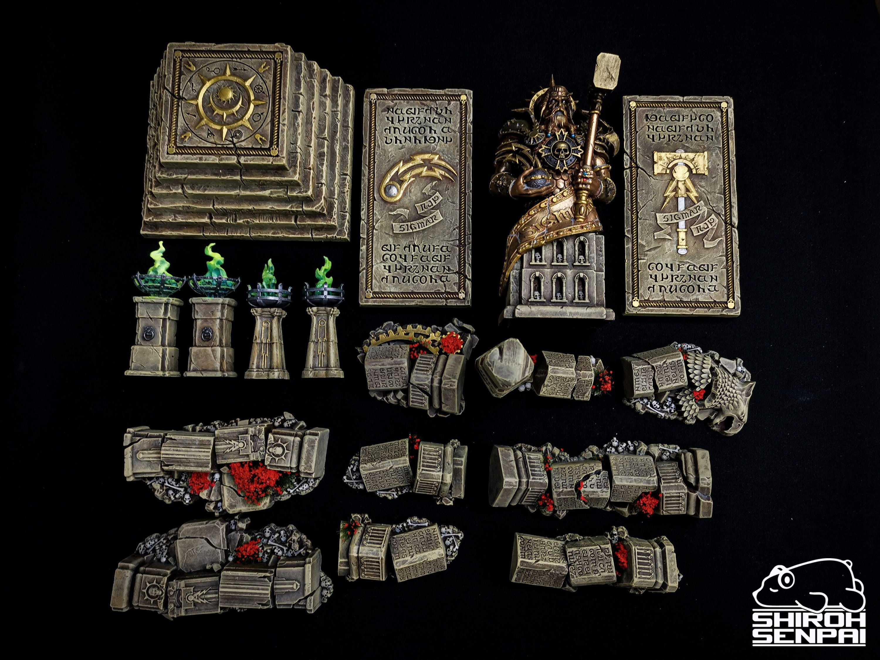 Dominion of Sigmar Miniature Terrain Set 17 Pcs Warhammer Age of Sigmar ...